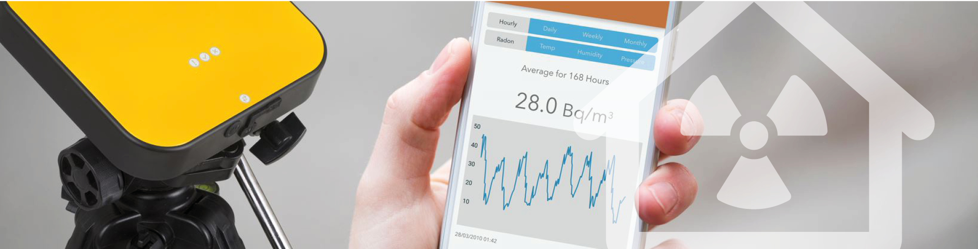 Radon Messgerät kaufen oder mieten. Wir messen Radon. | Gihmm